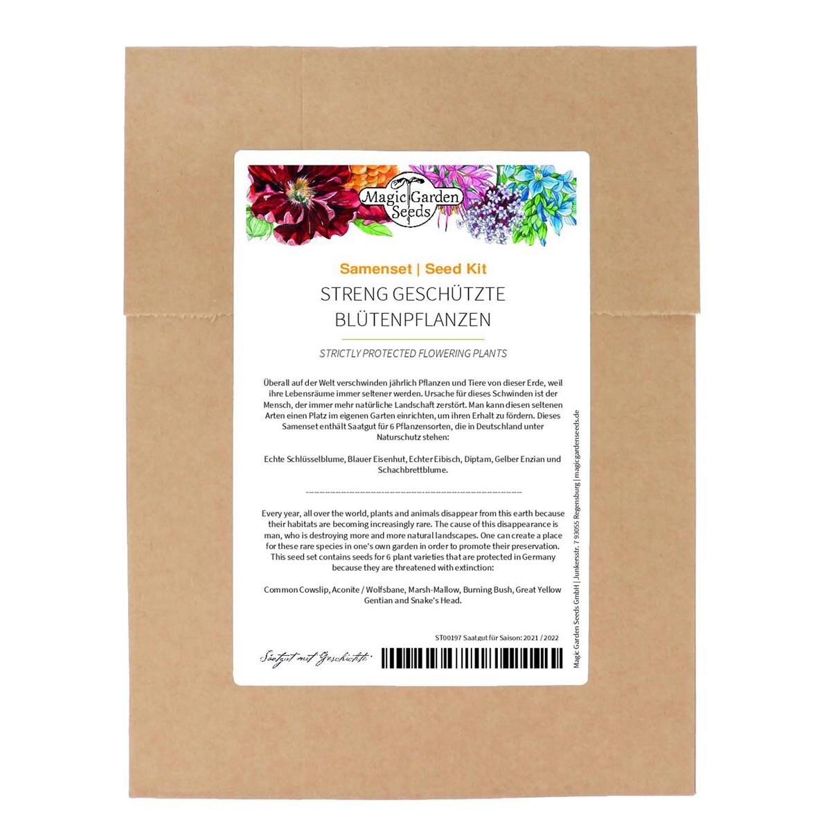 Plantas florales rigurosamente protegidas en Europa Central- Set de ...